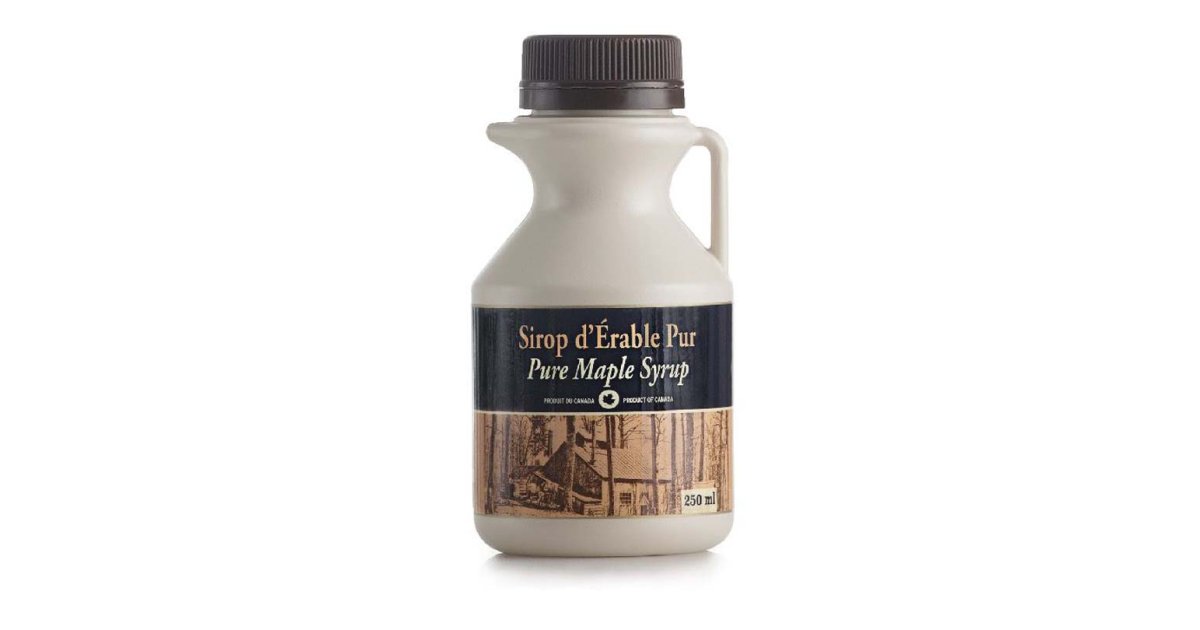 Sirop d'érable Pur - Cruchon 250 ml - Qualité Ambré Goût riche - Médium N°1